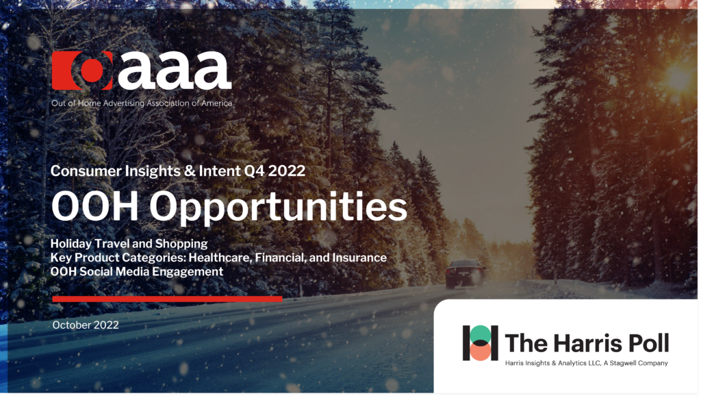 OOH Opportunities: Consumer Insights & Intent Q4 2022 - OAAA