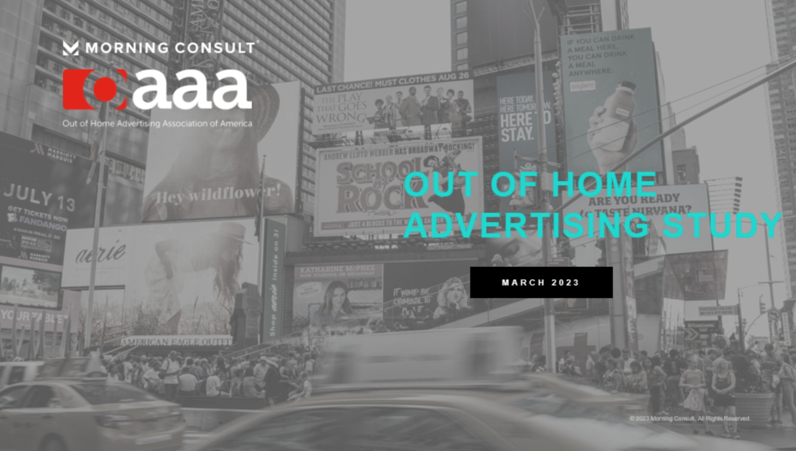 Out Of Home Advertising Study 2023 - OAAA