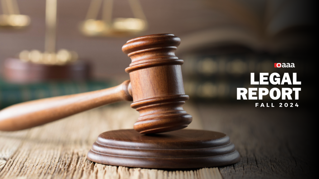 OAAA Fall 2024 Legal Report - OAAA