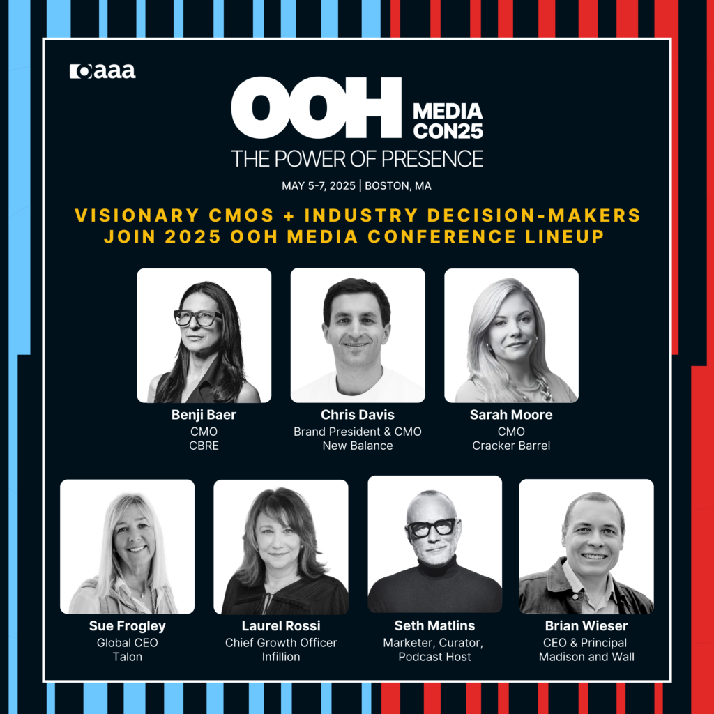 Visionary CMOs and Industry Decision-Makers to Explore the Future of OOH at OAAA’s 2025 OOH ...